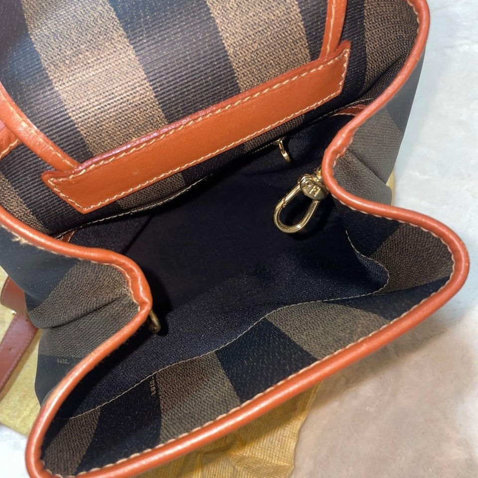 Fendi Pequin Vintage Shoulder Body Bag Bicolor Metal Fittings Women's ...