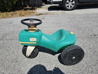 Vintage Little Tikes Farm Tractor Green Ride On Toy See Pictures | eBay