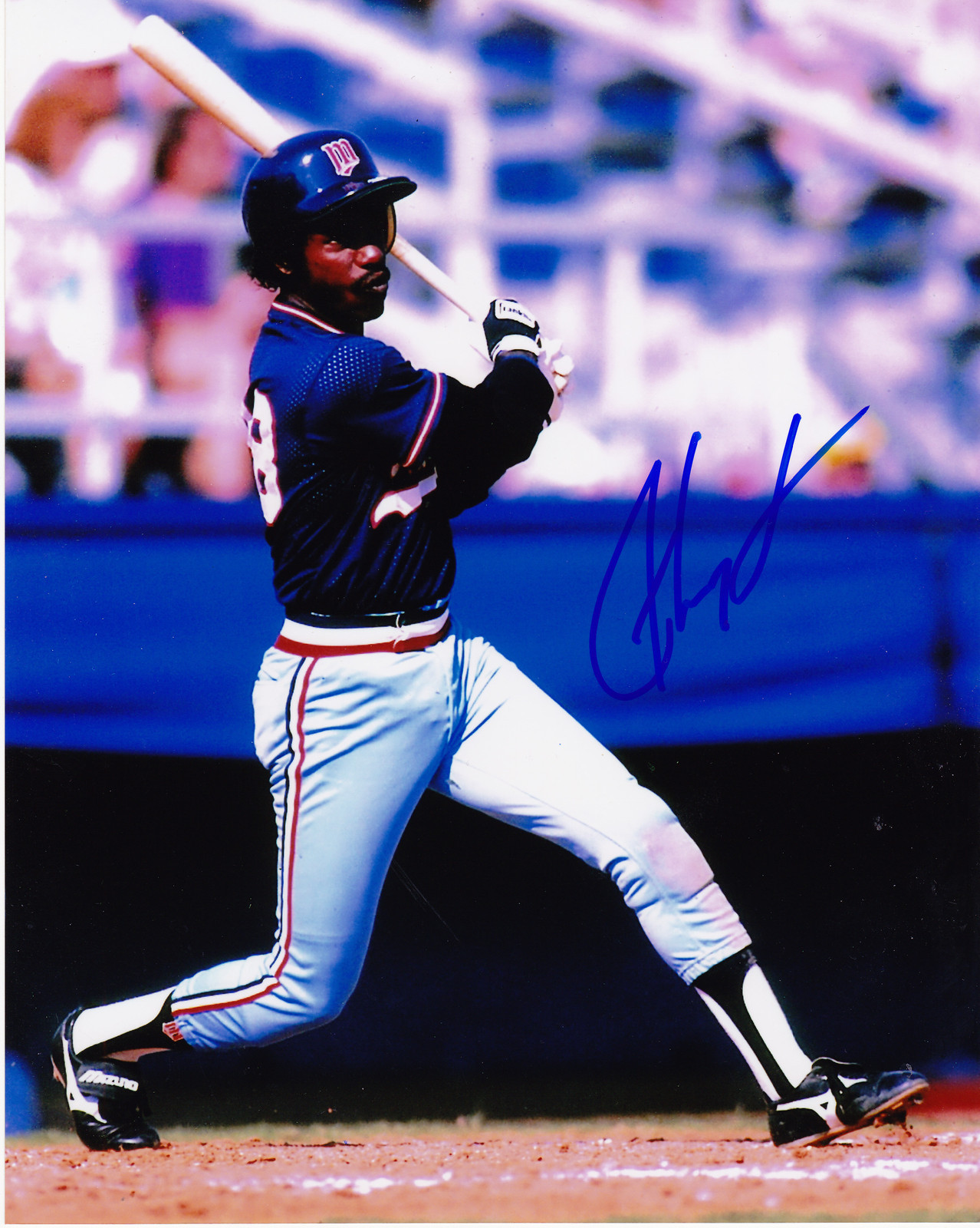 RON WASHINGTON MINNESOTA TWINS ACTION SIGNED 8x10 | eBay
