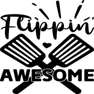 Flippin Awesome Vinyl Decal Kitchen quote backsplash stickers Modern ...