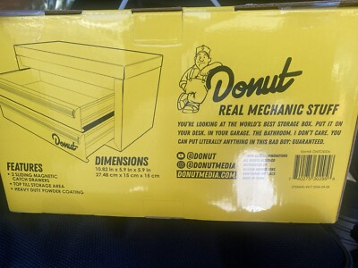 Donut Media Mini Yellow Toolbox Real Mechanic Stuff 2 Sliding Drawer ...