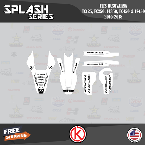 Graphics Kit for Husqvarna TC125 FC250 FC350 FC450 2016 2017 2018 ...