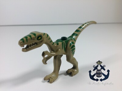 Lego Minifigure Dinosaur, Coelophysis / Gallimimus with Dark Green ...