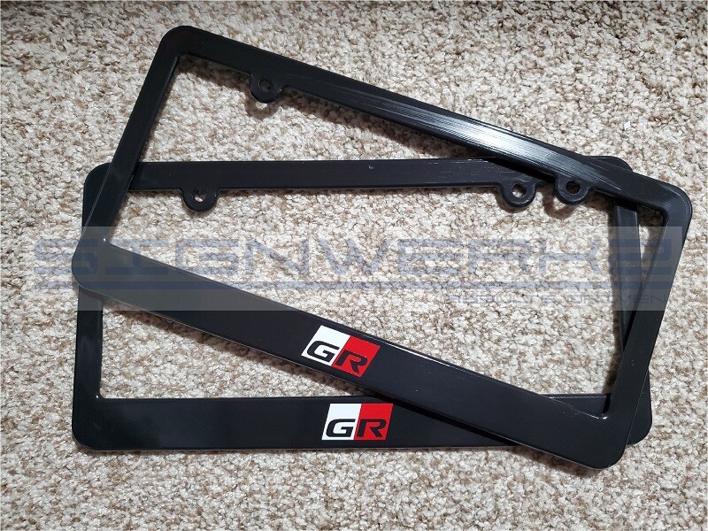 Gazoo Racing License Plate Frame Toyota Lexus 2 colors - Pair | eBay