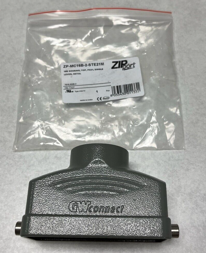 ZPMC16B2STE21M - ZIPport hood housing, 2-peg, top entry, (ZP-MC16B-2 ...