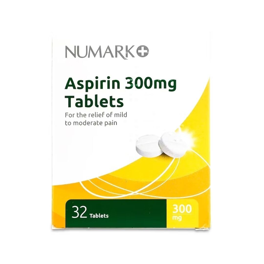 Numark Aspirin 300mg Pain Relief Dispersible Tablets - 32 - (MAX 1 PER ...