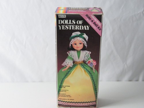 Vintage Craft House Dolls of Yesterday Doll Kit #71051 Colonial Pre ...