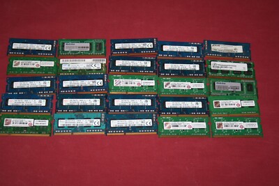 LOT OF (25) 2GB DDR3-1333 204 PIN RAM Memory-See Photos- Misc. Brands ...