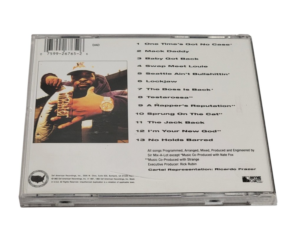 Mack Daddy by Sir Mix-A-Lot CD 1992 American EXCELLENT 75992676526| eBay