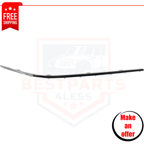 Front Bumper Trim 51117135557 primed left side for 2005-2008 BMW 760Li ...