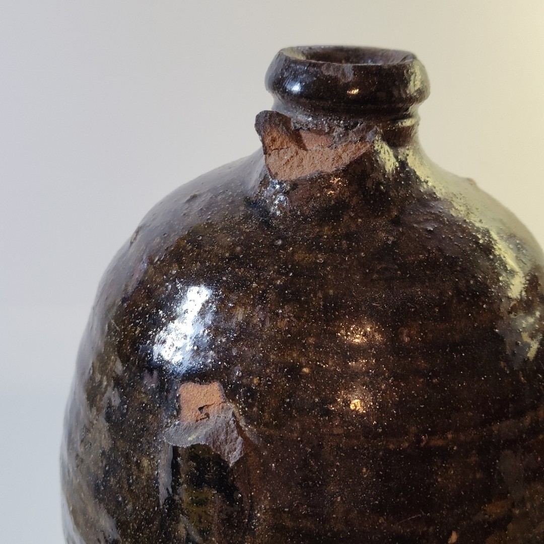 Rare Vintage Meaders Pottery Jug - Read For Cool Story! - Broken Handle ...