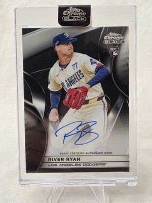 River Ryan 2025 Topps Chrome Black - Rookie Autograph #CBA-RR (AU) LA ...