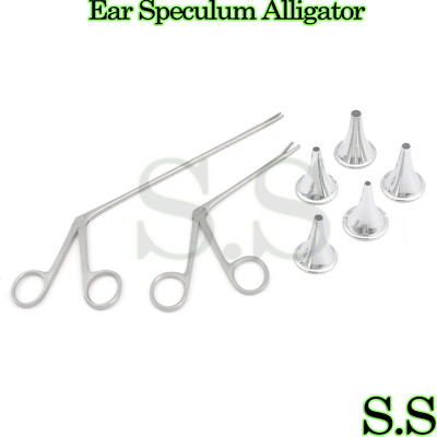 5pc Set HARTMAN Ear Speculum 2 x Micro Alligator ENT Surgical Nasal ...
