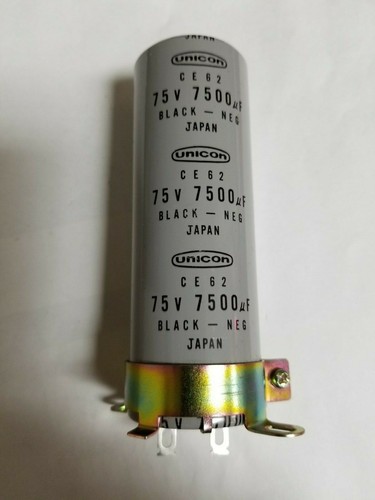 UNICON CAPACITOR CE62 75 VATS 7500uF BLACK-NEG JAPAN NEW Qty 2 | eBay UK