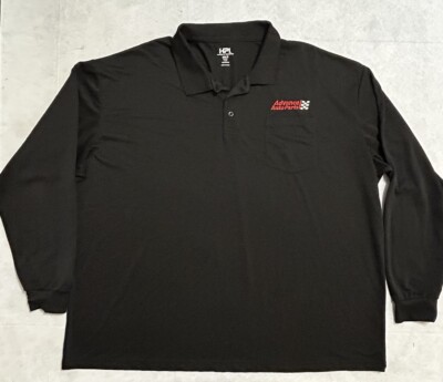 Advanced Auto Parts Employee Black Long Sleeve Polo Shirt Size 3XL | eBay