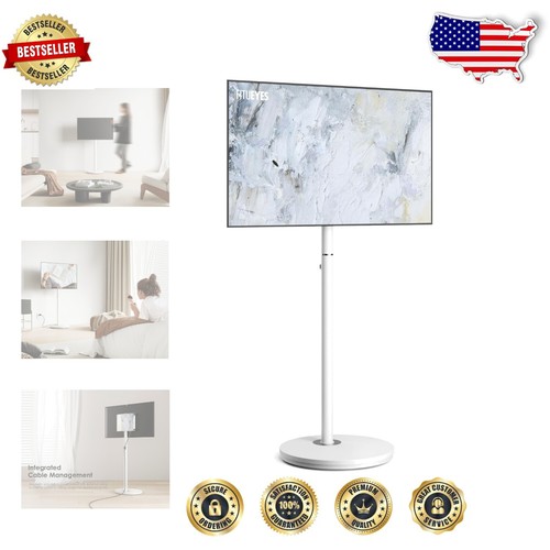 Compact Rolling TV Stand - Supports 24-48 Inch Flat Screens, Elegant ...