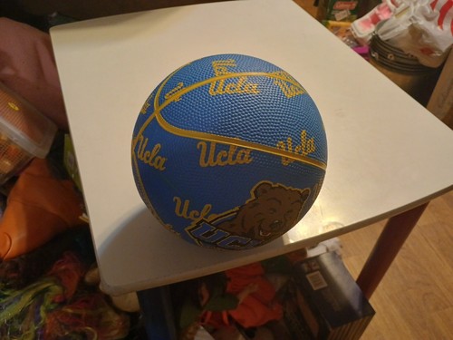 UCLA Mini Basketball With Bear | eBay