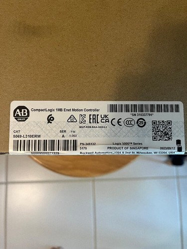 Allen-Bradley 5069-L310ERM CompactLogix 5380 Controller - Gray ...
