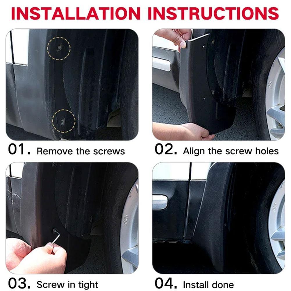 Car Fender Mudguard Splash Fender Guards Mud Flaps Lot U6 | eBay