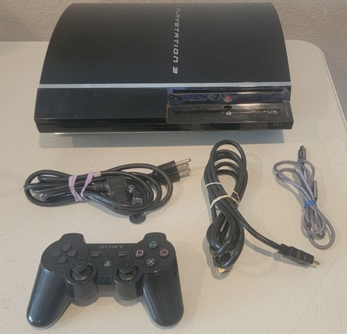 Sony PlayStation 3 PS3 CECHA01 Backwards Compatible (PS1/PS2) TESTED ...