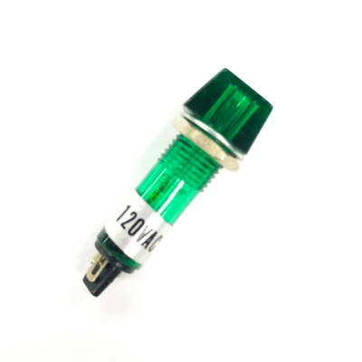 PL-13G, Caltronics 120 VAC Green Neon Panel Mount Lamp ~ 0.375'' (9.5mm ...
