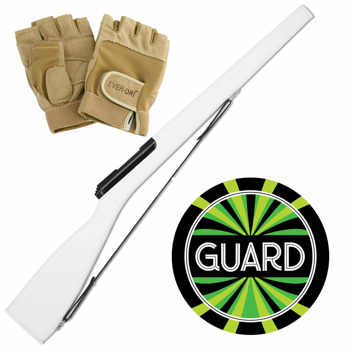 DSI Elite 4 Color Guard Rifle (black bolt), Ever Dri Gloves, and decal ...