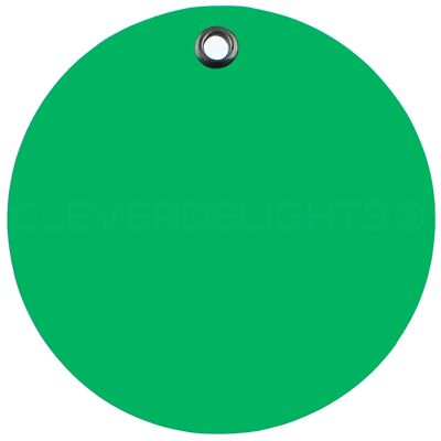 Green Plastic Tags - 3" Round - 100 Pack - Waterproof and Tear ...