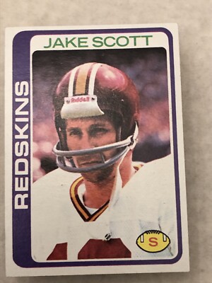 1978 TOPPS JAKE SCOTT #317 WASHINGTON REDSKINS FOOTBALL CARD | eBay