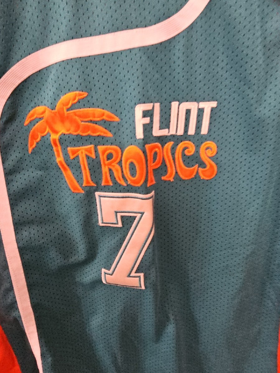 Tropics Basketball Logo Flint Tropics Semi Pro 7# Coffee Black 11#