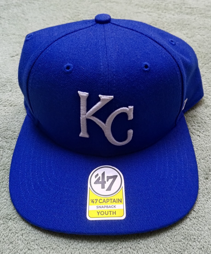 KC Kansas City Royals Blue Baseball Cap OC Sports Youth Size MLB Adjust ...