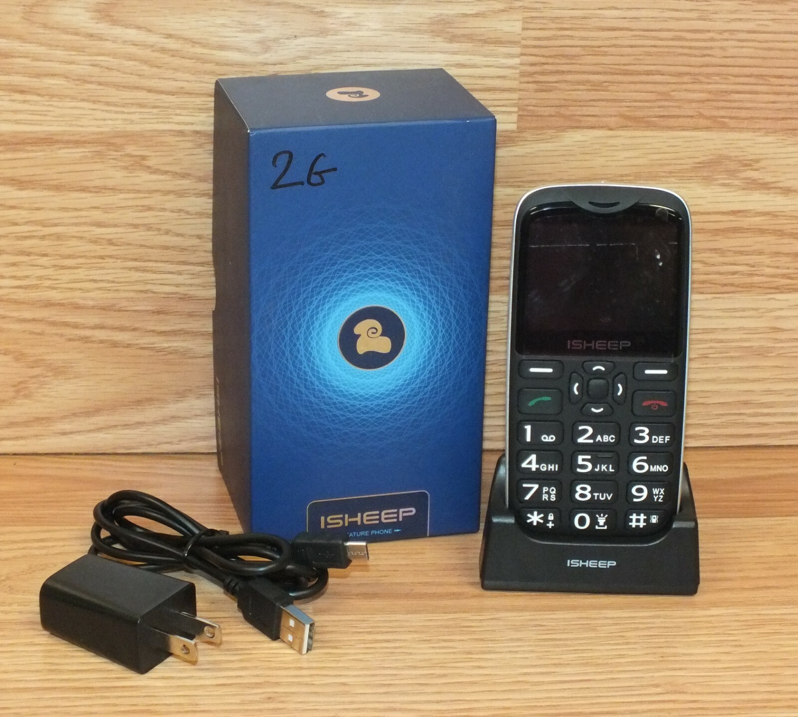 ISHEEP (D210) Bar Style Elderly / Kids Simple GSM Cell Phone Bundle ...