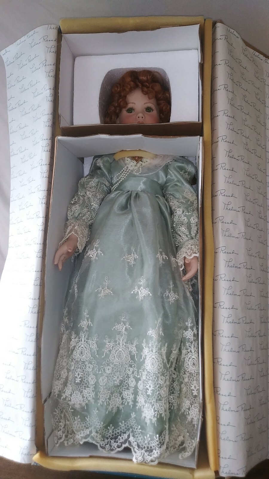 RARE & LTD "LULU" by Thelma Resch & Linda Rick. 30" Porcelain Doll. NIB ...