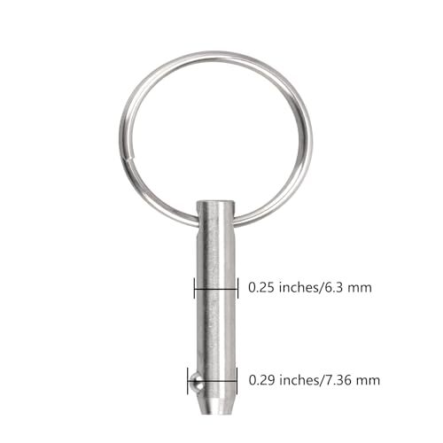 2 PCS Marine 316 Stainless Steel Quick Release Pin Bimini Top Pin ...