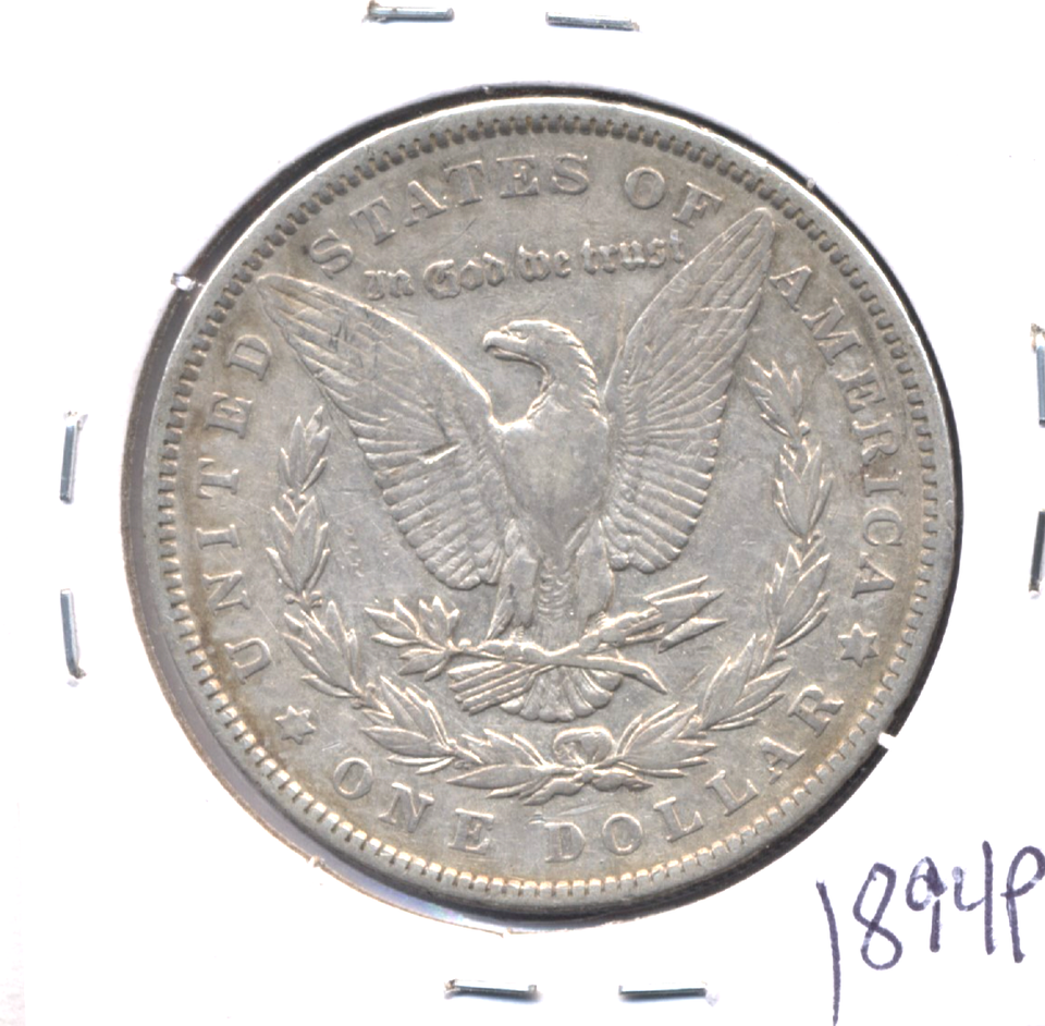 1894 P XF Morgan Dollar KEY DATE AUCTION 90% RARE Silver US$1 NICE COIN ...