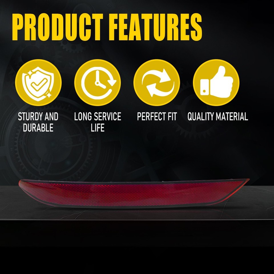 Rear Left Side Bumper Reflector Light Lamp Case for 2019-2021 ...