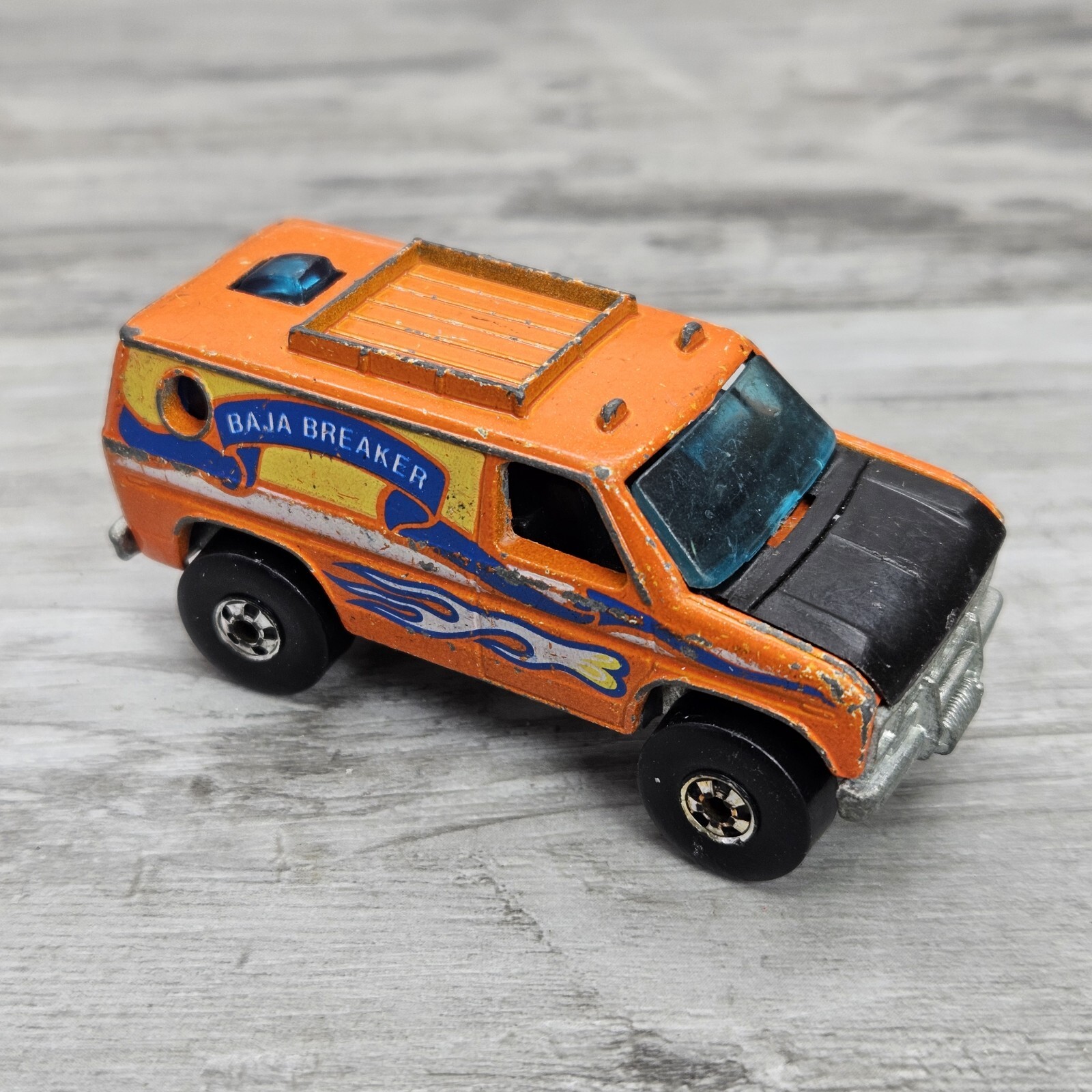 HOT WHEELS Baja Breaker Van Vintage 1977 Hong Kong Orange Diecast 1:64 ...