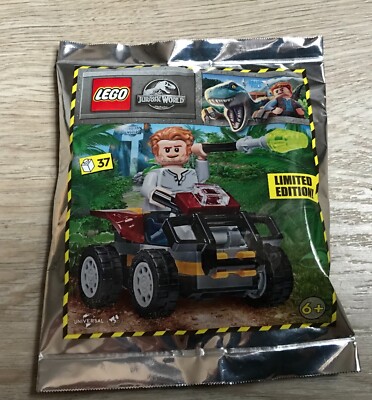 POLYBAG LEGO FIGURINE JURASSIC WORLD FOIL 122223 OWEN SUR QUAD AVENTURE ...