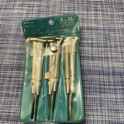 Moody Tools ACU-MIN MINI Screwdriver Set Slotted 58-0116 | eBay