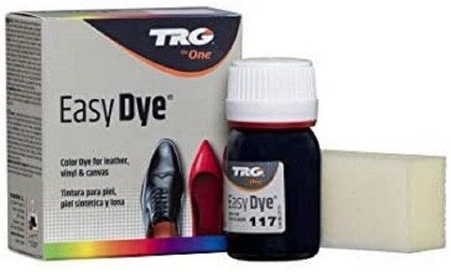 TRG Easy Dye Shoe Dye Kit Colour Dye Leather Vinyl & Canvas Shoes Navy ...
