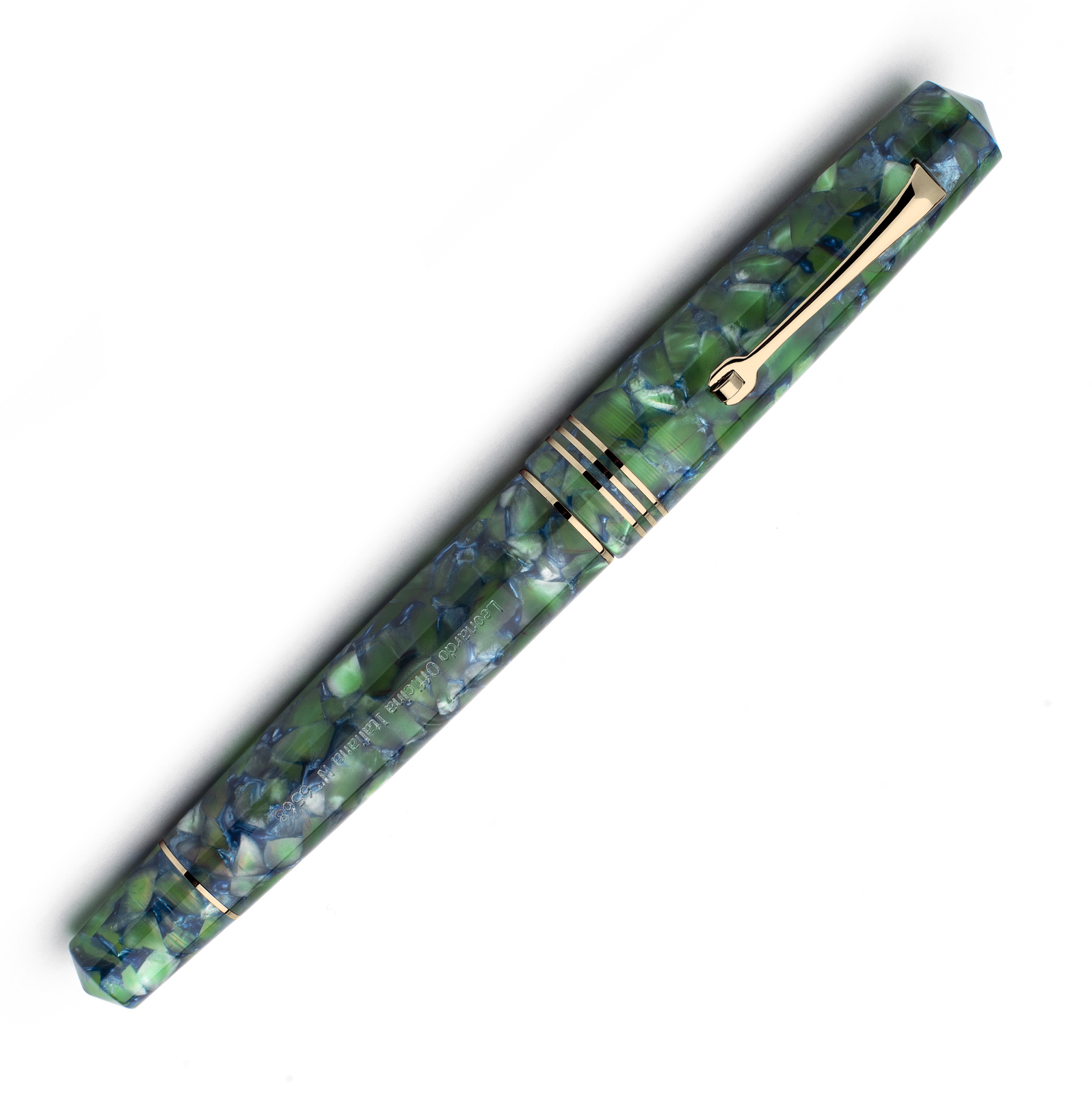 Leonardo Momento Zero Fountain Pen in Iride Green Blue 2021 w/ Gold ...