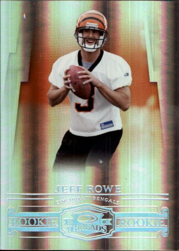 2007 Donruss Threads Silver Holofoil Bengals Football Card #169 Jeff ...