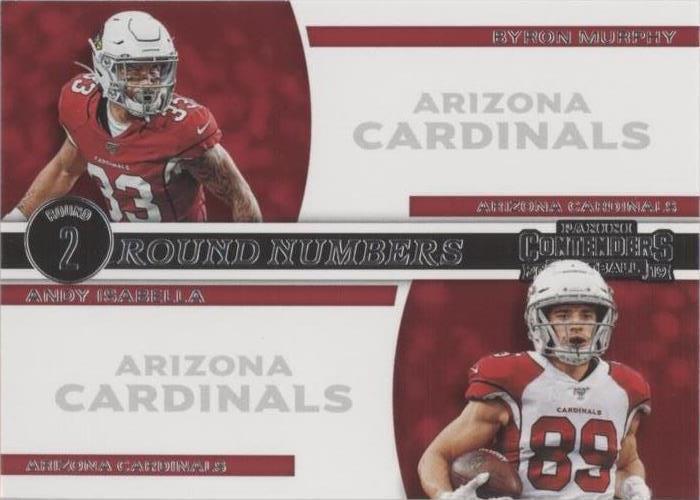 2019 Panini Contenders - Round Numbers Andy Isabella, Byron Murphy #RN ...