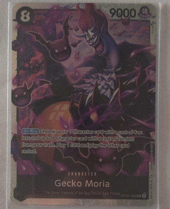 ENGLISH Gecko Moria OP06-086 One Piece Card Game TCG Super Rare SR | eBay