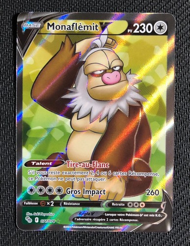 Carte Pokémon Monaflèmit V 077/078 Full Art - EB10.5 Pokemon GO FR NEUF ...