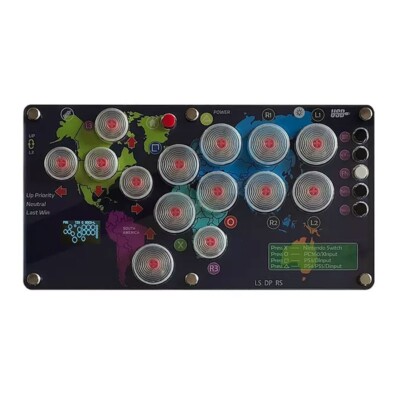 Arcade Controller Fight Stick 14-Button with Screen Switches for Hitbox ...