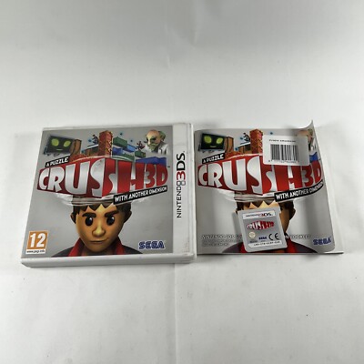 NINTENDO 3DS game A PUZZLE CRUSH 3D WITH ANOTHER DIMENSION, VGC. Pre ...