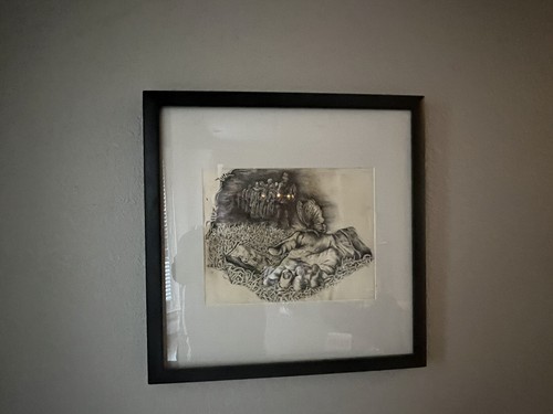 WWII US Veteran Sketch Of SS War Crime “The Hand” Lee Kessler, Original ...