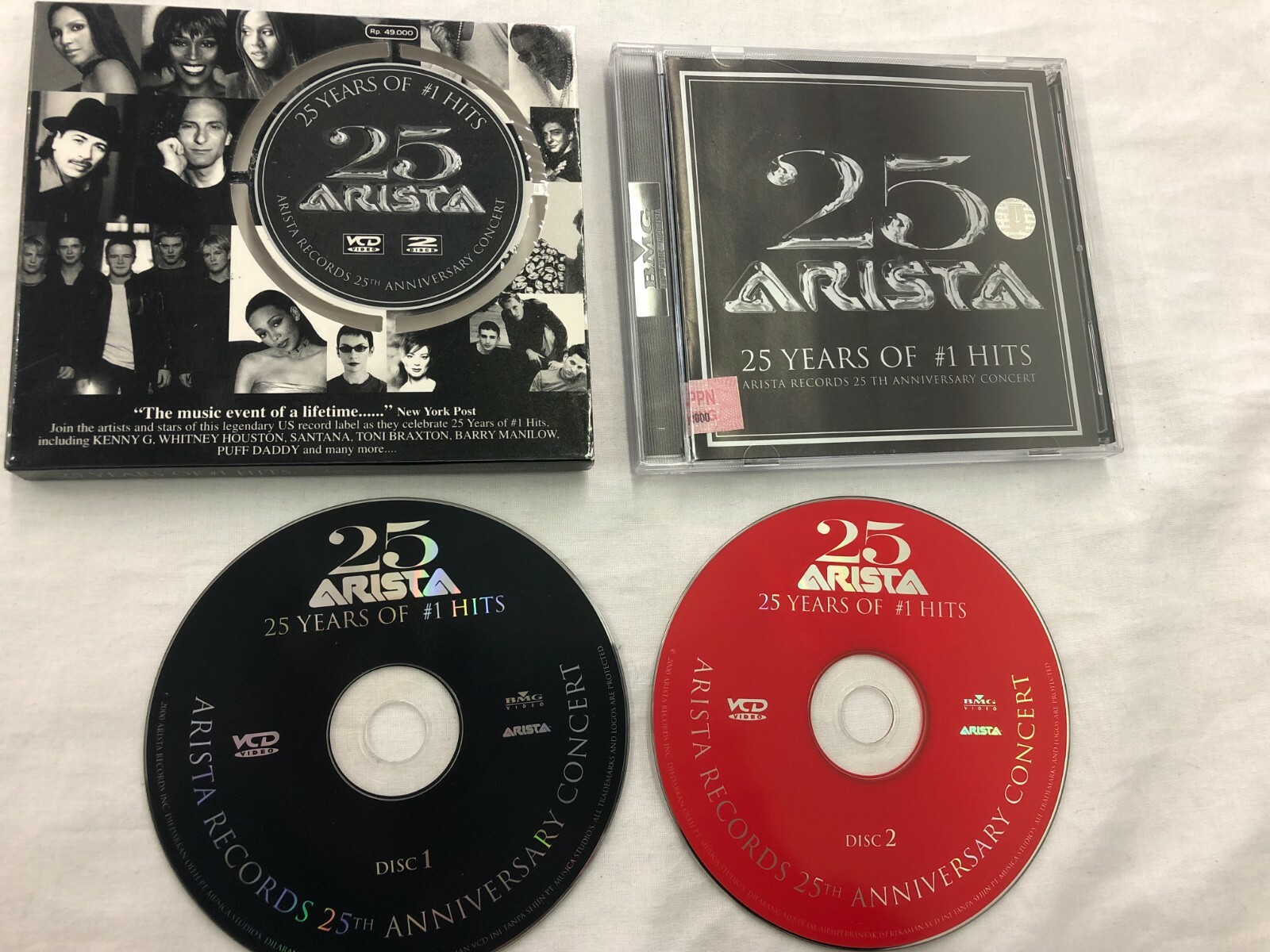 25 Years of #1 Hits Arista VCD Video CD 2 Discs Used + slipcover ...