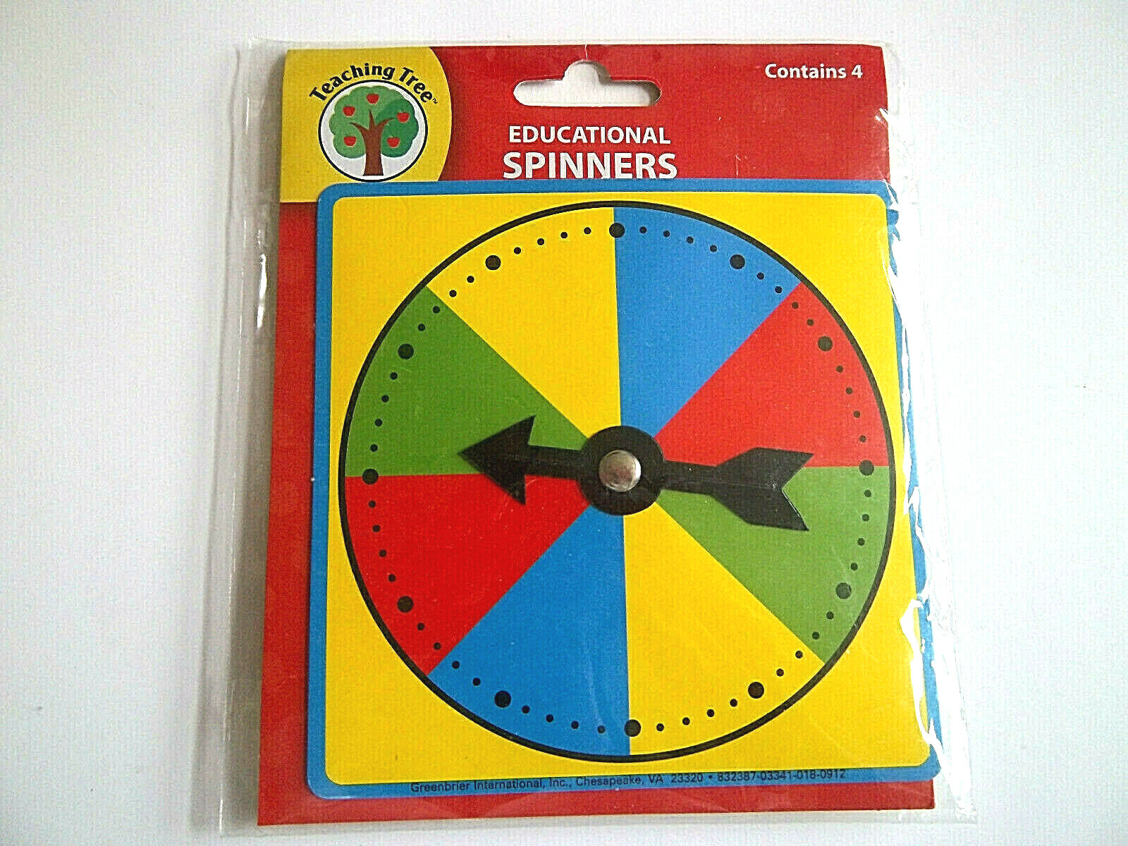 Teaching Tree Educational Spinners Colors 1 Pkg of 4 - New in Pkg | eBay