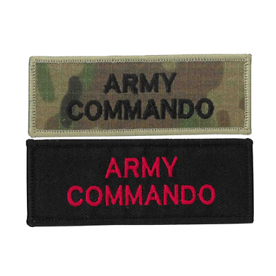 Pair of Army Commando Rectangle Flash (Hook Backed) - Army Commando Titles | eBay UK